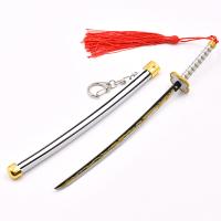 China Unisex 3D Model Keychain Demon Slayer Agatsuma Zenitsu Sword Keychain Model for sale