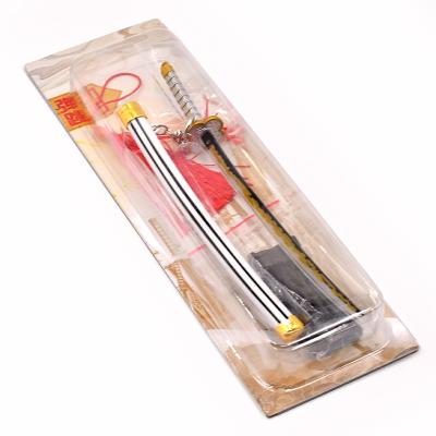 China Unisex 3D Model Keychain Demon Slayer Agatsuma Zenitsu Sword Keychain Model for sale