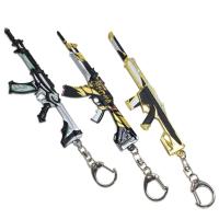 China Mini Game 12cm Valorant Prime Vandal Metal Gun Keychain Customizable Logo for sale