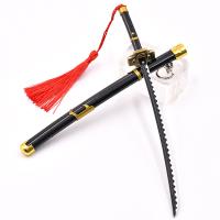 China Environmentally friendly Metal Custom Keychains Kanata Cosplay One Piece Yubashiri Game Model Keychain for sale