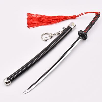 China Zinc Alloy 3D Model Keychain Metal Demon Slayer Tanjiro V2 Automatic Eject Sword Model for sale