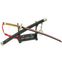 China 22cm Metal Keychain Demon Slayer Tsugikuni Yoriichi Nichirin Anime Katana Keyring Sword for sale