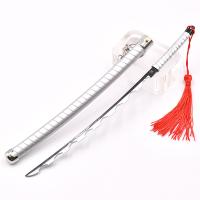 China No fade Anime Sword Keychain Demon Slayer Hashibira Inosuke Pop Up Knife for sale