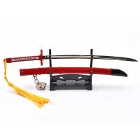 China 22cm Anime Sword Keychains Cosplay Toy Weapon Metal Sword for sale