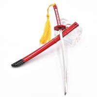 China 22cm Anime Sword Keychains Cosplay Toy Weapon Metal Sword for sale