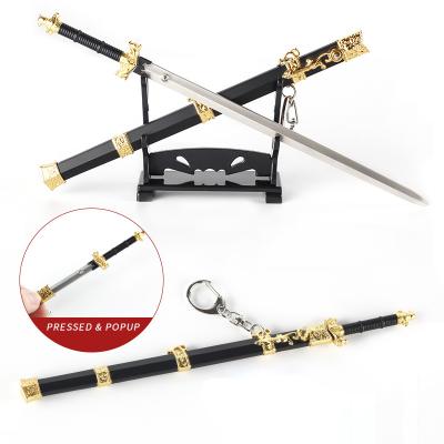 China Ancient Chinese Famous Sword 3D Model Keychain Zhan Lu Model for sale