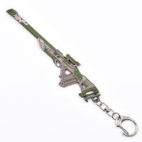 China Shooting Game Character Metal Gun Keychain APEX Hero Triple Sniper Model for sale