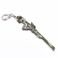 China Shooting Game Character Metal Gun Keychain APEX Hero Triple Sniper Model for sale