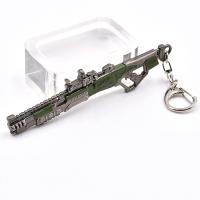 China 3D  Zinc Alloy Metal Gun Keychain APEX Hero Ao Dog Shotgun Model Toy for sale