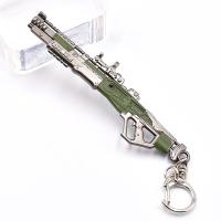China 3D  Zinc Alloy Metal Gun Keychain APEX Hero Ao Dog Shotgun Model Toy for sale