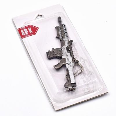 China Steelseries Apex Pro Mekanik Gaming Metal Gun Keychain APEX Hero Hemlock Assault Gun Model for sale