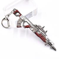 China Metal Game Gun Item Mini Keychain Toy Apex VK47 Assault Rifle Model for sale
