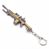 China 11cm Metal Keychain Gun Props In The Game APEX Hero Focus Light Machine Gun Model Toy for sale