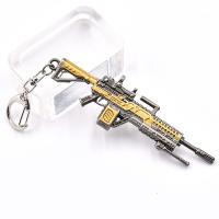 China 11cm Metal Keychain Gun Props In The Game APEX Hero Focus Light Machine Gun Model Toy for sale
