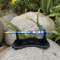 China ODM Anime Sword Keychains Model Miniature Alloy Sword With Display Stand for sale