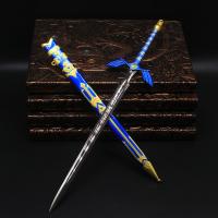 China ODM Anime Sword Keychains Model Miniature Alloy Sword With Display Stand for sale