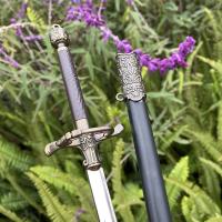 China Thrones Sword Model Needle Metal Sword Keychain Toy Ornaments For Boyfriend Gifts 30Cm for sale