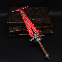 China Doom Eternal Crucible Sword 3d Printed For Cosplay Metal Sword Keychain Toys for sale