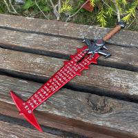 China Doom Eternal Crucible Sword 3d Printed For Cosplay Metal Sword Keychain Toys for sale