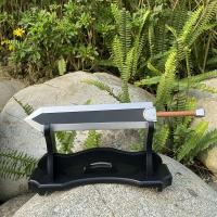 China Berserk Dragon Dragonslayer Greatsword Guts Sword Metal Cosplay Weapon Prop Display Stand for sale