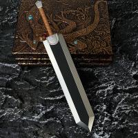 China Berserk Dragon Dragonslayer Greatsword Guts Sword Metal Cosplay Weapon Prop Display Stand for sale