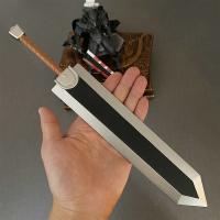 China Berserk Dragon Dragonslayer Greatsword Guts Sword Metal Cosplay Weapon Prop Display Stand for sale