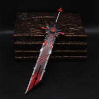 China Metal casting Unisex Anime Sword Keychains For Diluc Or Razor for sale