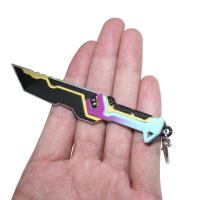 China Valorant Glitchpop Keychain, Valorant Melee Keychain Glithpop knife mini metal toy for sale