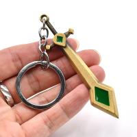 China Custom LOL character sword, metal casting, detail restoration stock mini metal keychain for sale