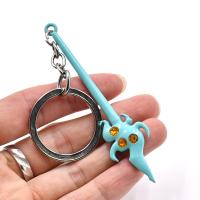 China LOL character sword, mini metal casting, detail restoration stock keychain the ornaments toys and best gift for sale