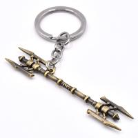 China League of Legends Shining Girl Mini Metal Law staff Keychain display Item Ornaments Toy Gift for boy for sale