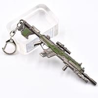 China Famous game character metal gun keychain Hero Peace Defender Shotgun model 11CM from China Manufacturer for sale