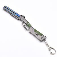 China Customers Customize popular shooting games Ape x mini metal gun models keychain 16 cm gift for sale