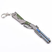 China Customers Customize popular shooting games Ape x mini metal gun models keychain 16 cm gift for sale