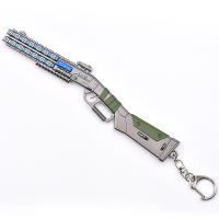 China Customers Customize popular shooting games Ape x mini metal gun models keychain 16 cm gift for sale