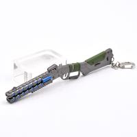 China Customers Customize popular shooting games Ape x mini metal gun models keychain 16 cm gift for sale