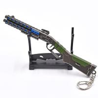 China Customers Customize popular shooting games Ape x mini metal gun models keychain 16 cm gift for sale