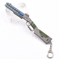 China Customers Customize popular shooting games Ape x mini metal gun models keychain 16 cm gift for sale