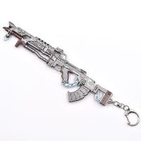 China Customers customize popular shooting games Ape x mini metal 16 cm keychain toys mechanical gun models gift for sale