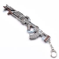 China Customers customize popular shooting games Ape x mini metal 16 cm keychain toys mechanical gun models gift for sale