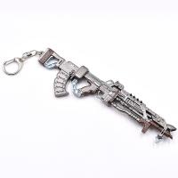 China Customers customize popular shooting games Ape x mini metal 16 cm keychain toys mechanical gun models gift for sale