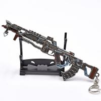 China Customers customize popular shooting games Ape x mini metal 16 cm keychain toys mechanical gun models gift for sale