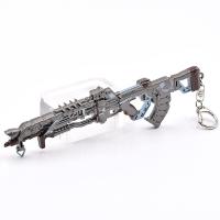China Customers customize popular shooting games Ape x mini metal 16 cm keychain toys mechanical gun models gift for sale