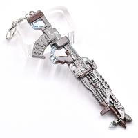 China Customers customize popular shooting games Ape x mini metal 16 cm keychain toys mechanical gun models gift for sale