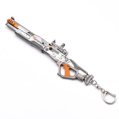 China Popular shooting games Ape x Stock Customer customized requirements mini metal gun models keychain 16 cm gift for sale
