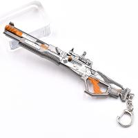 China Popular shooting games Ape x Stock Customer customized requirements mini metal gun models keychain 16 cm gift for sale