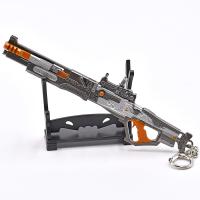China Popular shooting games Ape x Stock Customer customized requirements mini metal gun models keychain 16 cm gift for sale