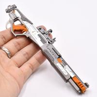 China Popular shooting games Ape x Stock Customer customized requirements mini metal gun models keychain 16 cm gift for sale
