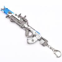 China Ape x shooting game Stock Customer customized requirements mini metal gun models keychain 16 cm gift toy for sale