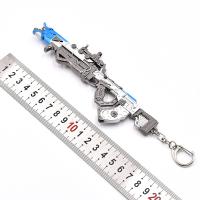 China Ape x shooting game Stock Customer customized requirements mini metal gun models keychain 16 cm gift toy for sale